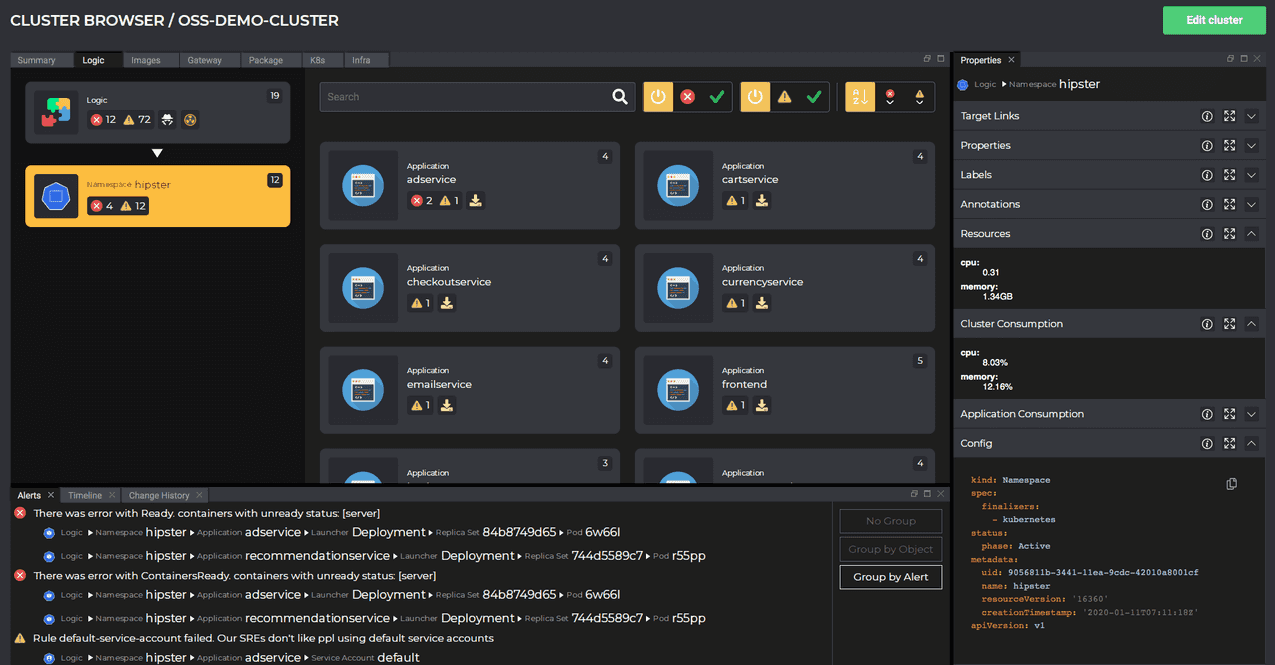 Application Centric UI